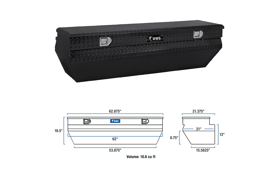 UWS Wedge Angled Toolbox | Magnum Truck Gear
