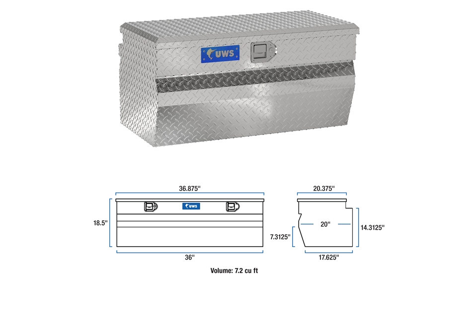 UWS Wedge Chest Box Toolbox | Magnum Truck Gear