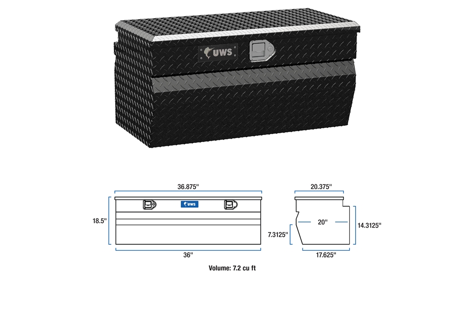 UWS Wedge Chest Box Toolbox | Magnum Truck Gear