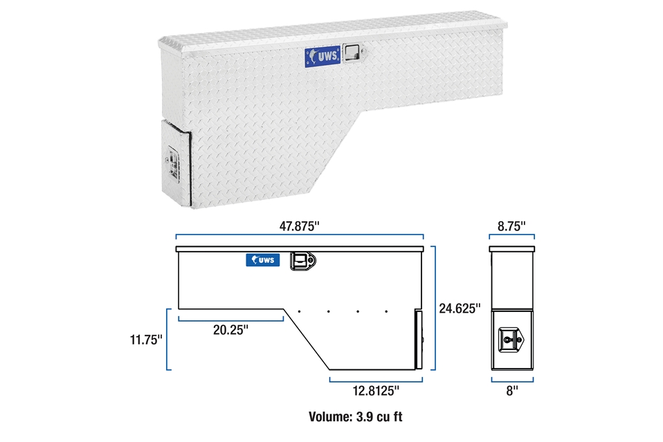 UWS Wheel Well Toolbox | Magnum Truck Gear
