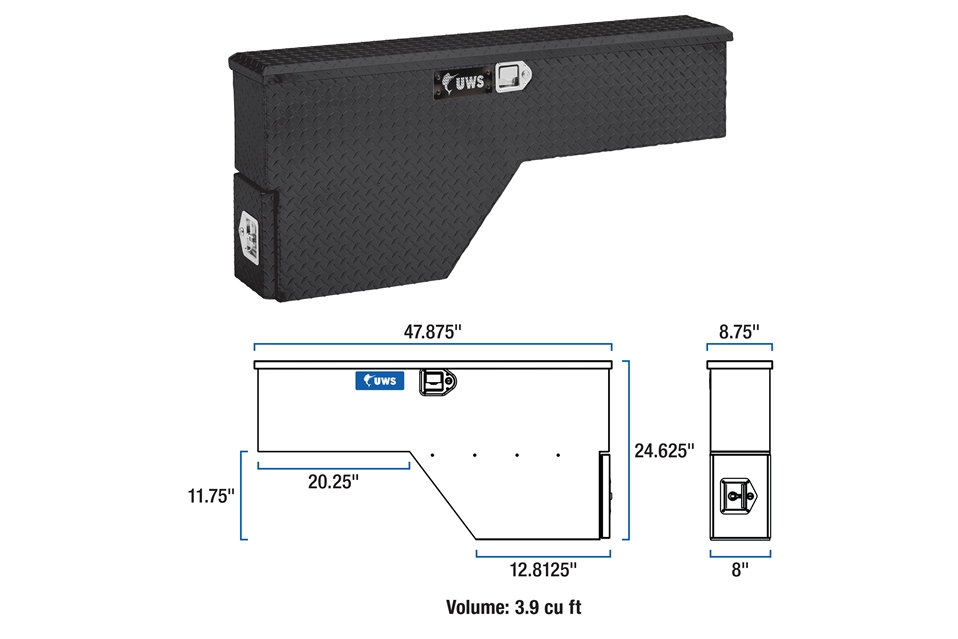 UWS Wheel Well Toolbox | Magnum Truck Gear